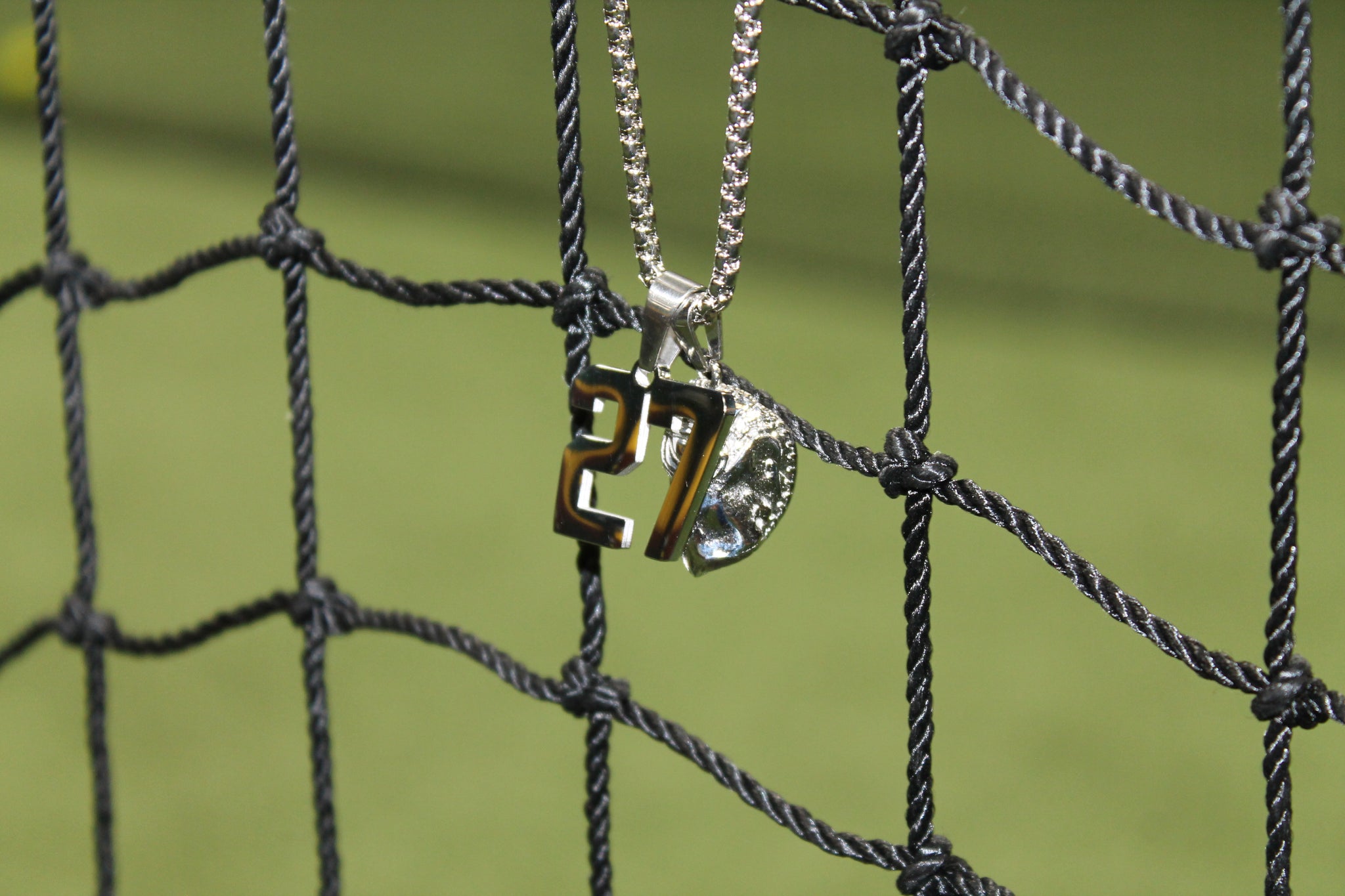 Number Pendant 1-50 SILVER with Chain – Prospect Dugout